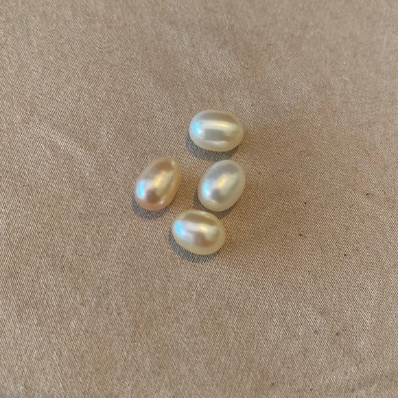 Jewelry | Freshwater Pearls Oval Pink And White | Poshmark